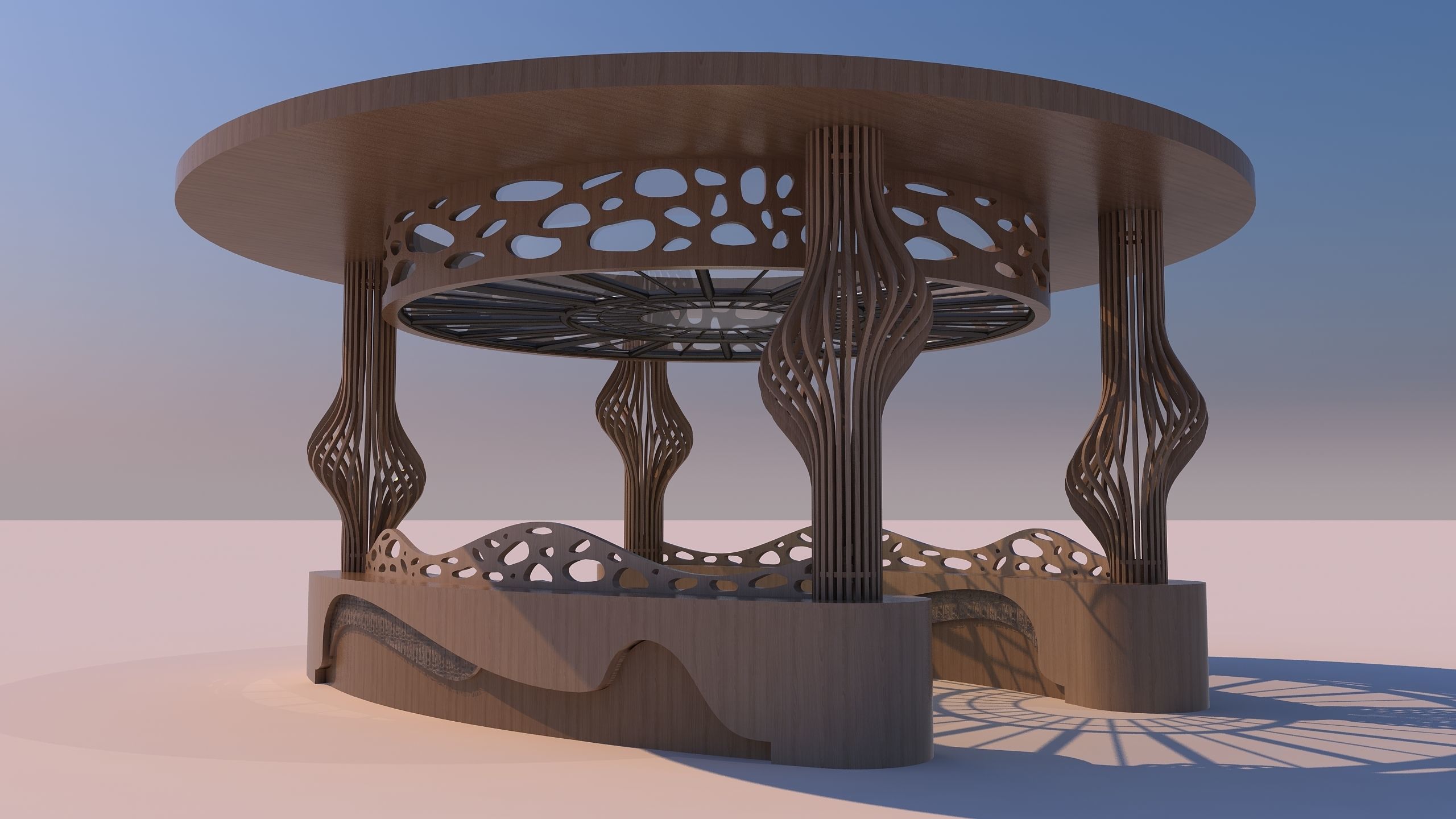 0189 - Parametric Pergola 3D model | CGTrader