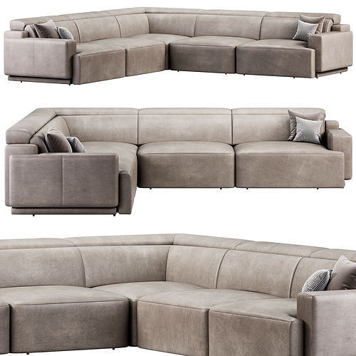 Iago Modular corner Sofa by Natuzzi 3D model | CGTrader