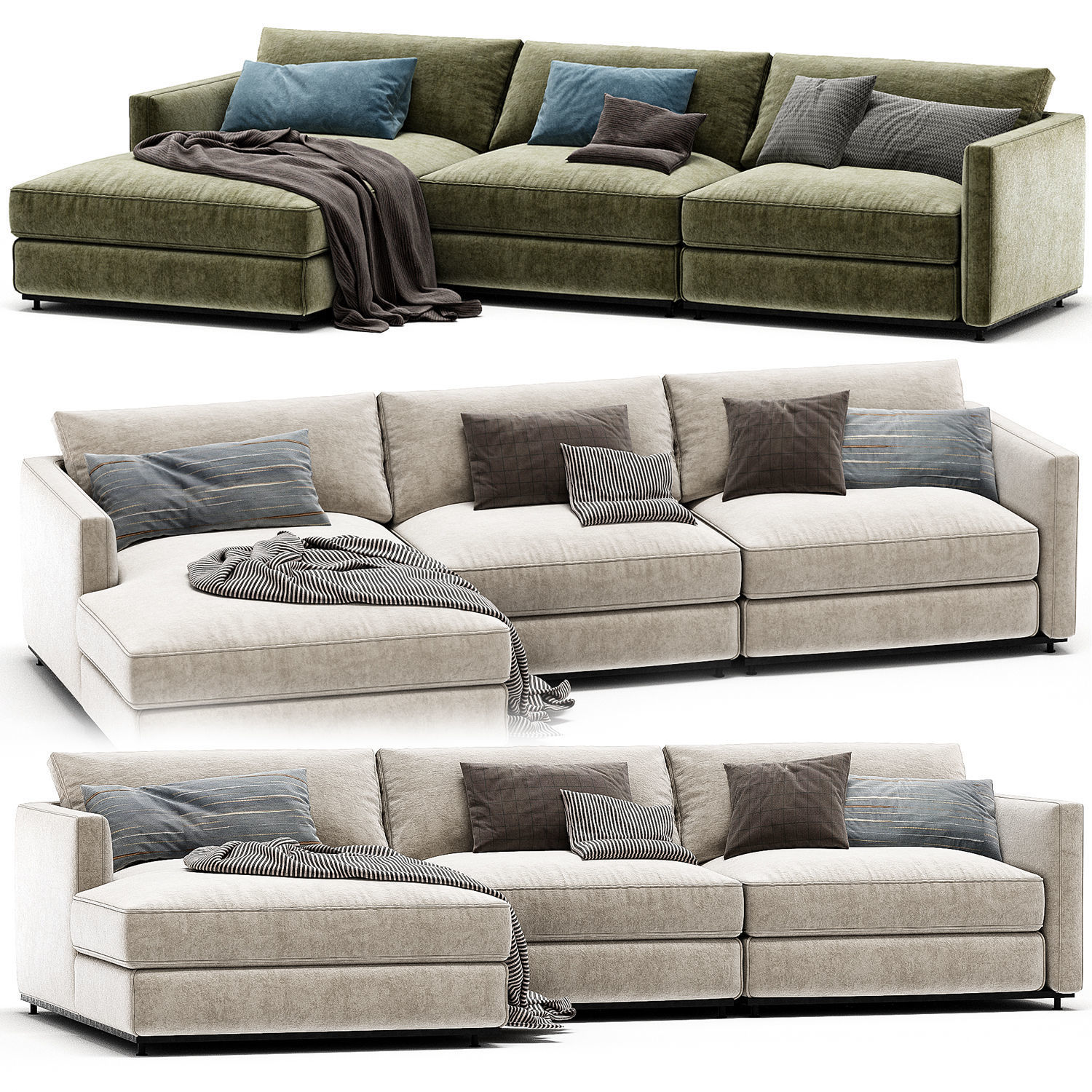 Milo Modular Sectional Sofa 3D model | CGTrader