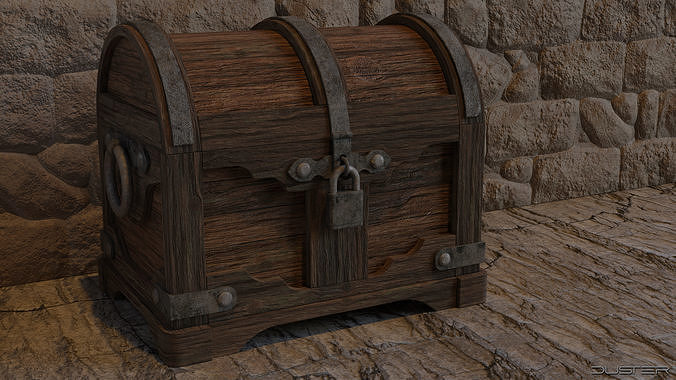 Old Treasure Chest 3D model | CGTrader