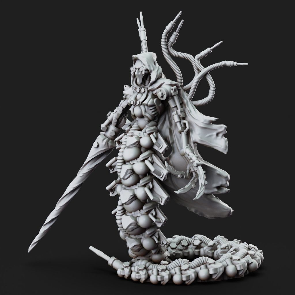 Warforged Assassin - 3D Printable TTRPG - PRESUPPORTED - 32mm 3D model ...