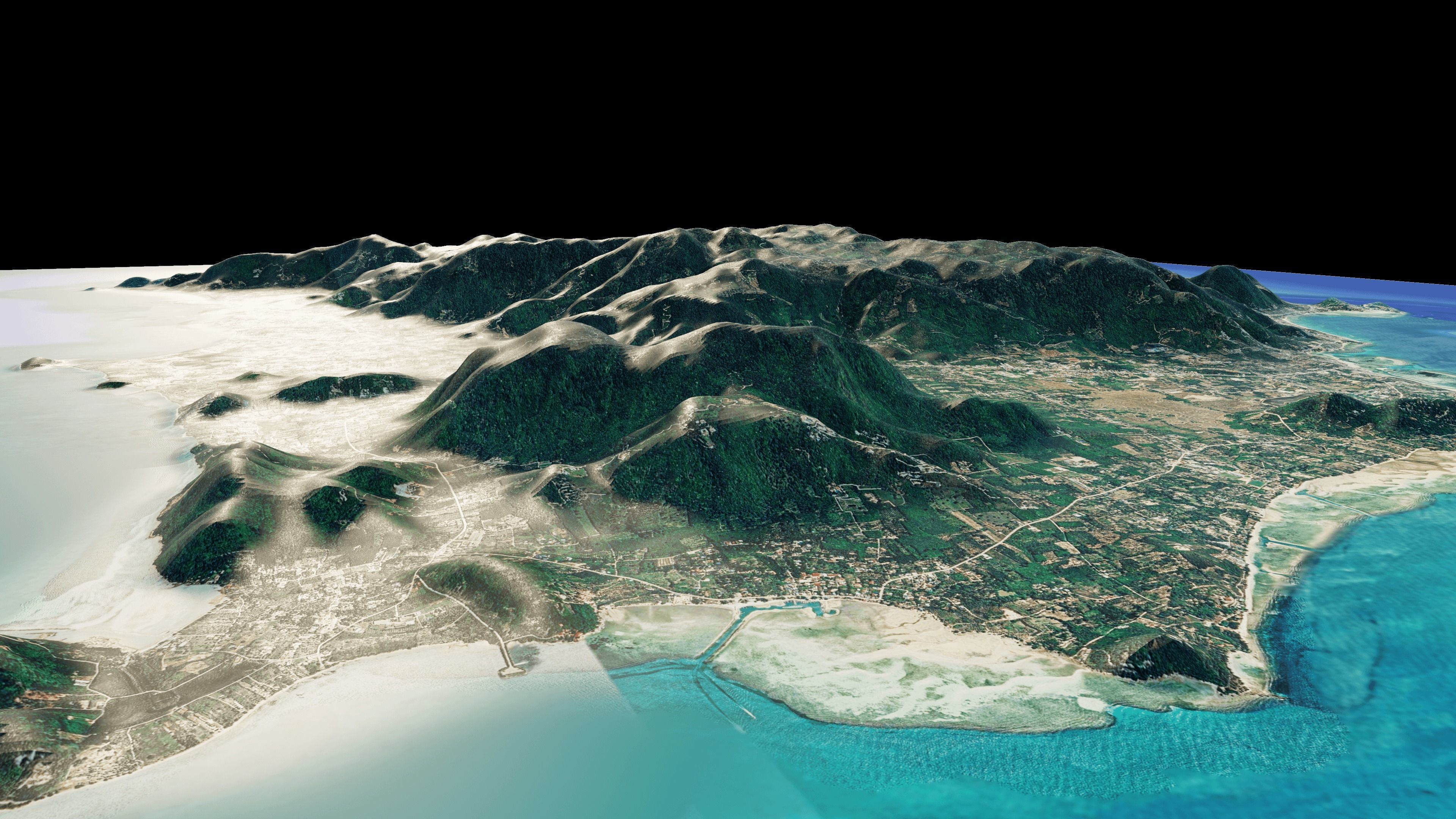 Ko Samui island full 3d model terrain 3D model | CGTrader