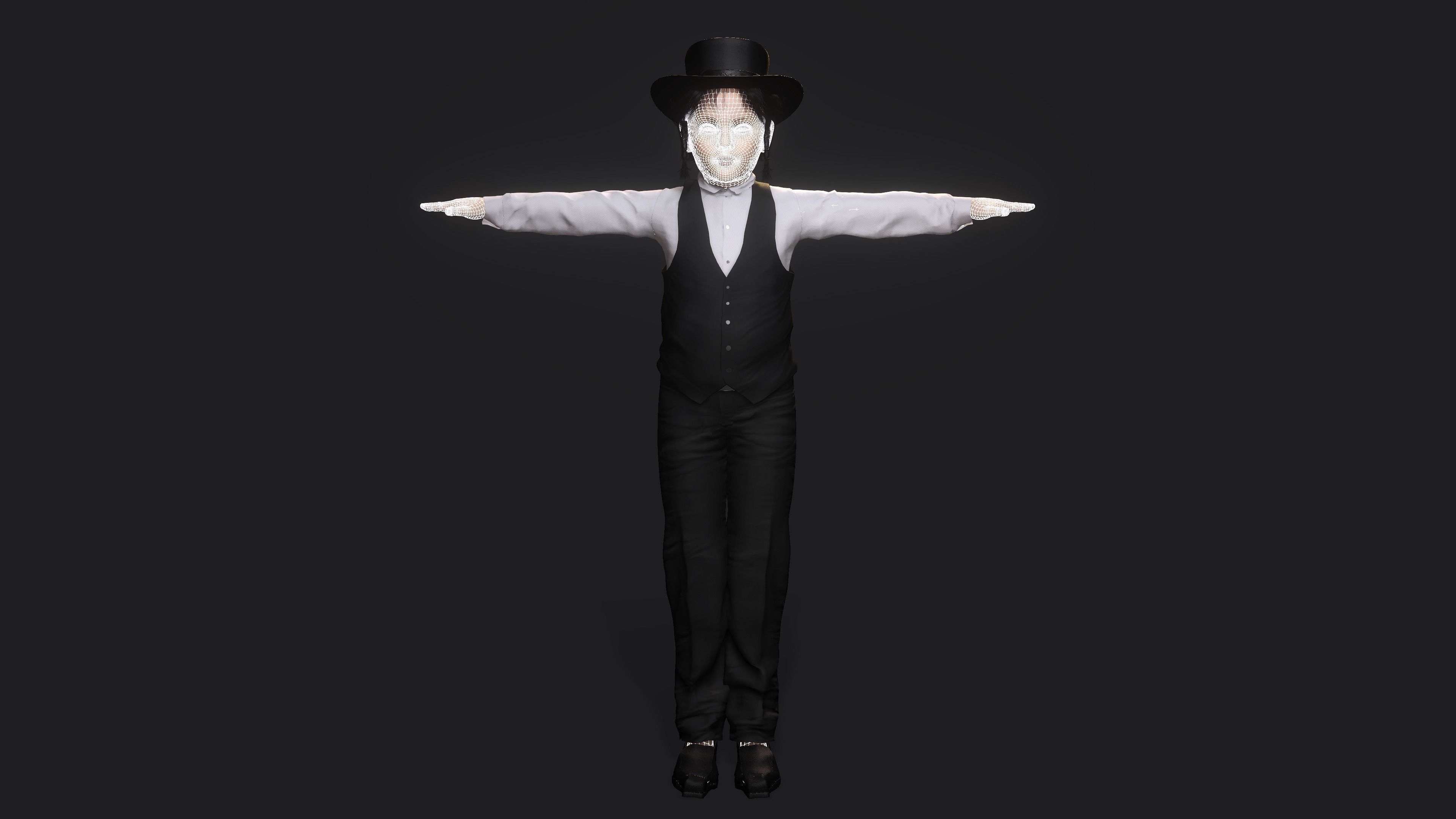 3D model AAA 3D MODEL EUROPEAN JEWISH BOY CHARACTER - JEWISH BOY OUTFIT ...