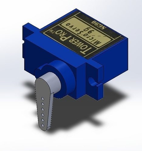 Modelo de servo motor 9g 3D model 3D printable | CGTrader