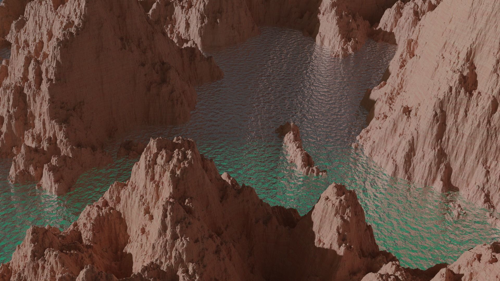 Diving into the World- Realistic 3D Animation of Canyon free 3D model ...