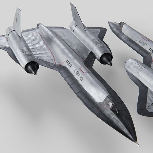 Lockheed Sr 71 Blackbird BnW 3D model | CGTrader