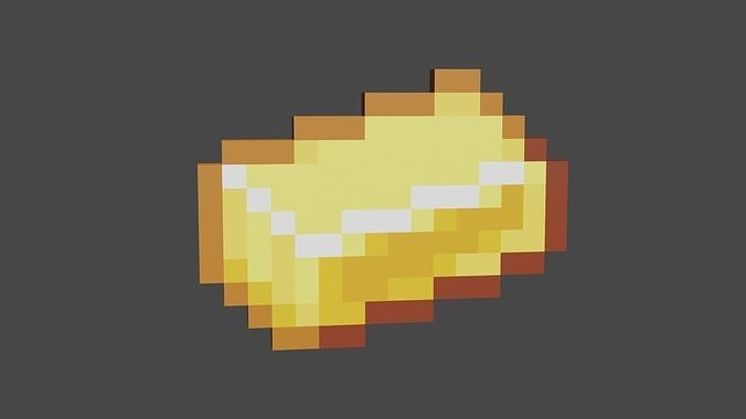 3D model Minecraft Gold Ingot VR / AR / low-poly | CGTrader
