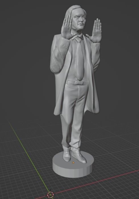 Quentin Tarantino 3D model 3D printable | CGTrader