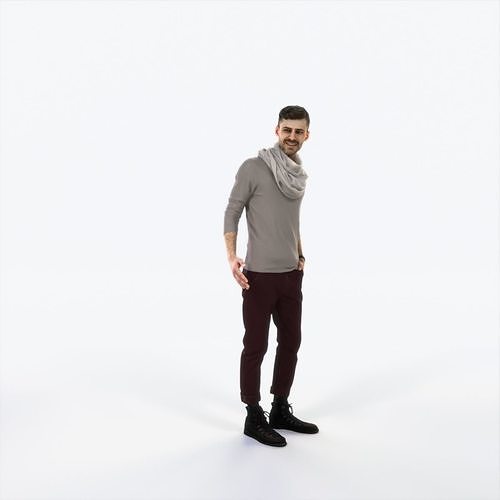 3D model Posture 03J Couple Casual Man VR / AR / low-poly | CGTrader