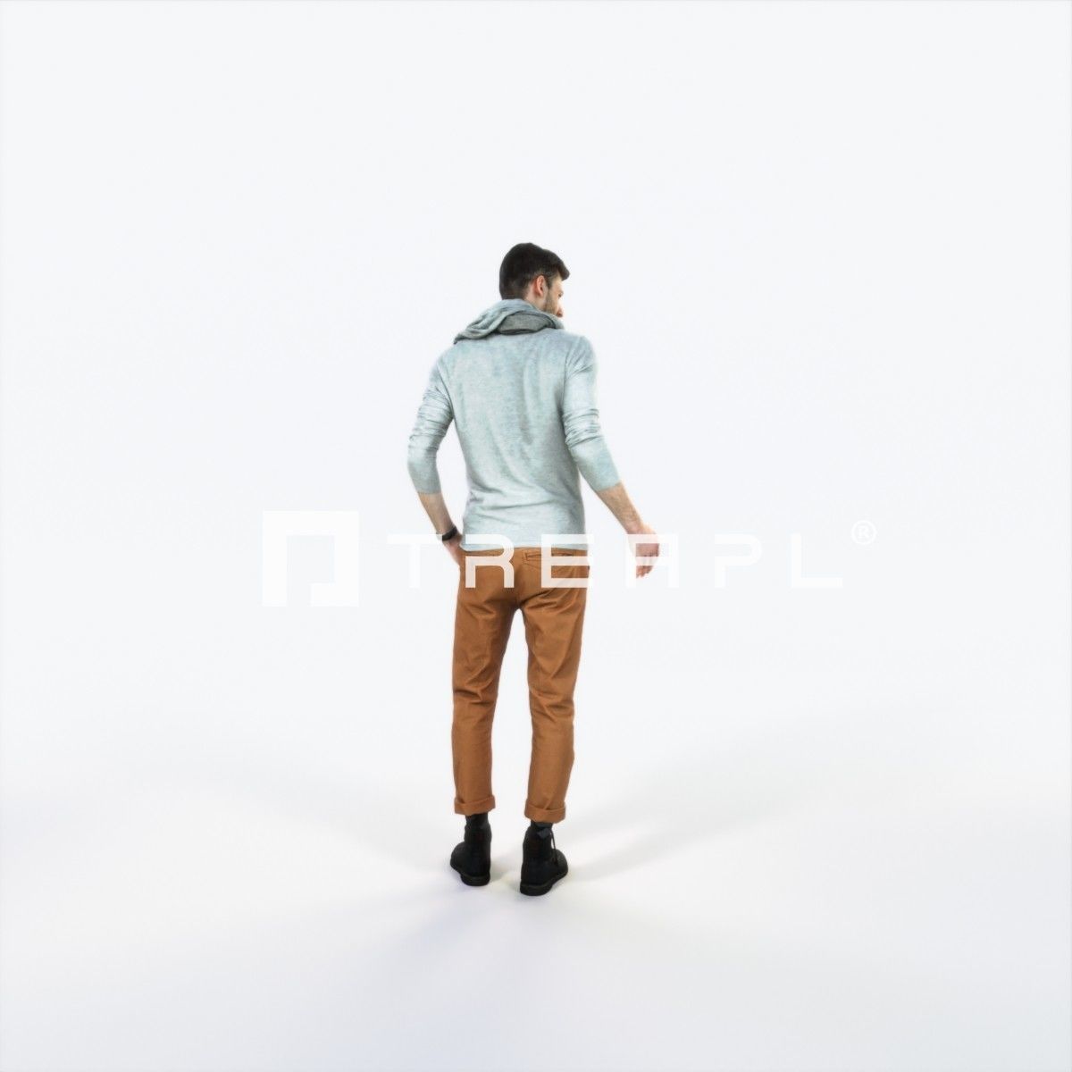 3D model Posture 03A Couple Casual Man VR / AR / low-poly | CGTrader