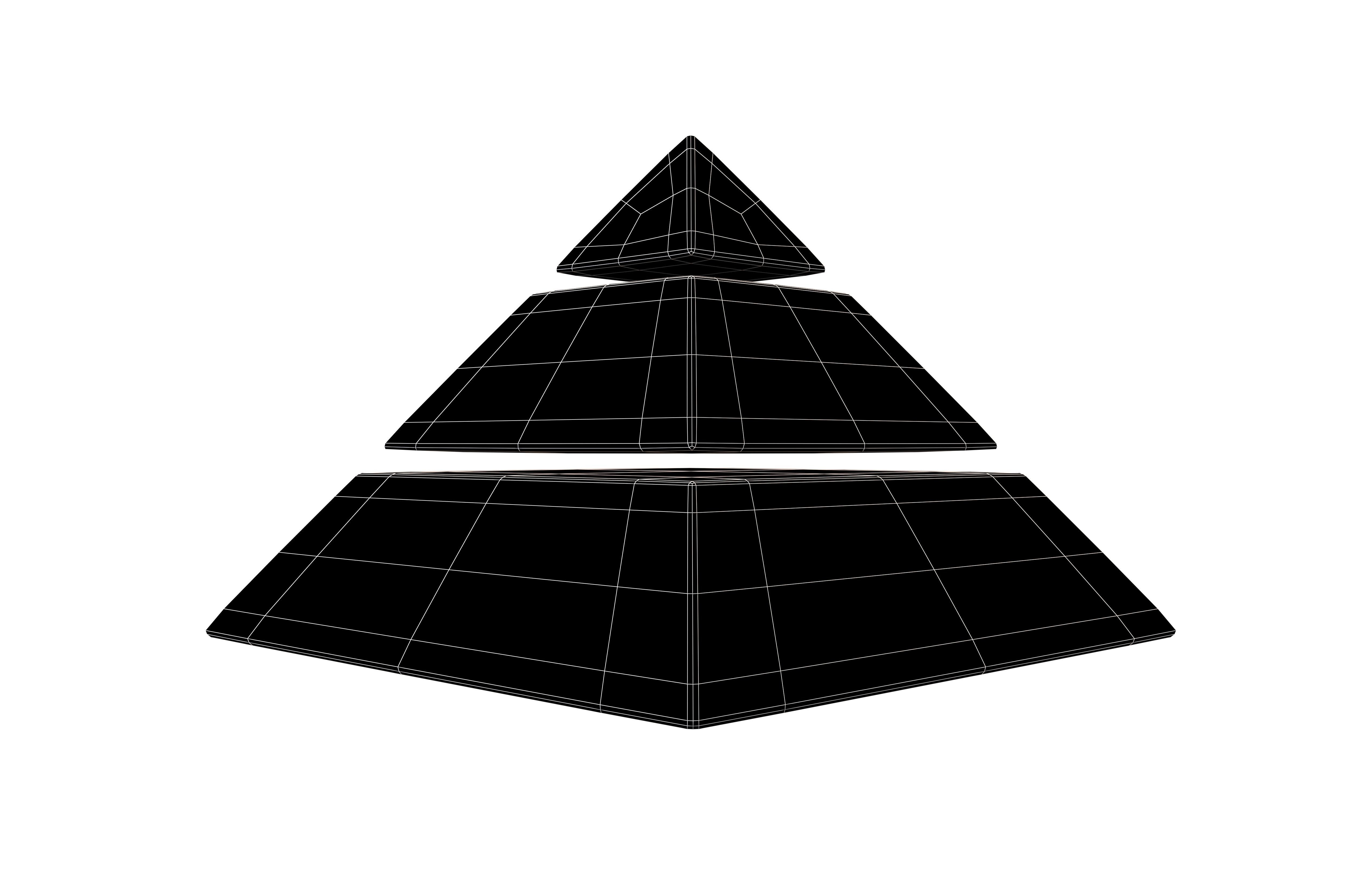 3D model Layer Pyramid v1 001 VR / AR / low-poly | CGTrader