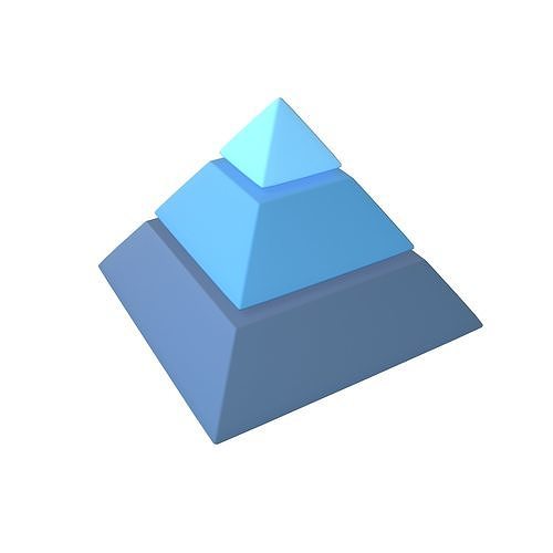 3D model Layer Pyramid v1 002 VR / AR / low-poly | CGTrader