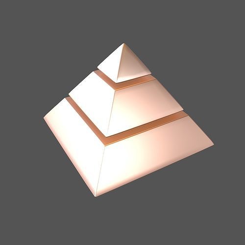 3D model Layer Pyramid v1 005 VR / AR / low-poly | CGTrader