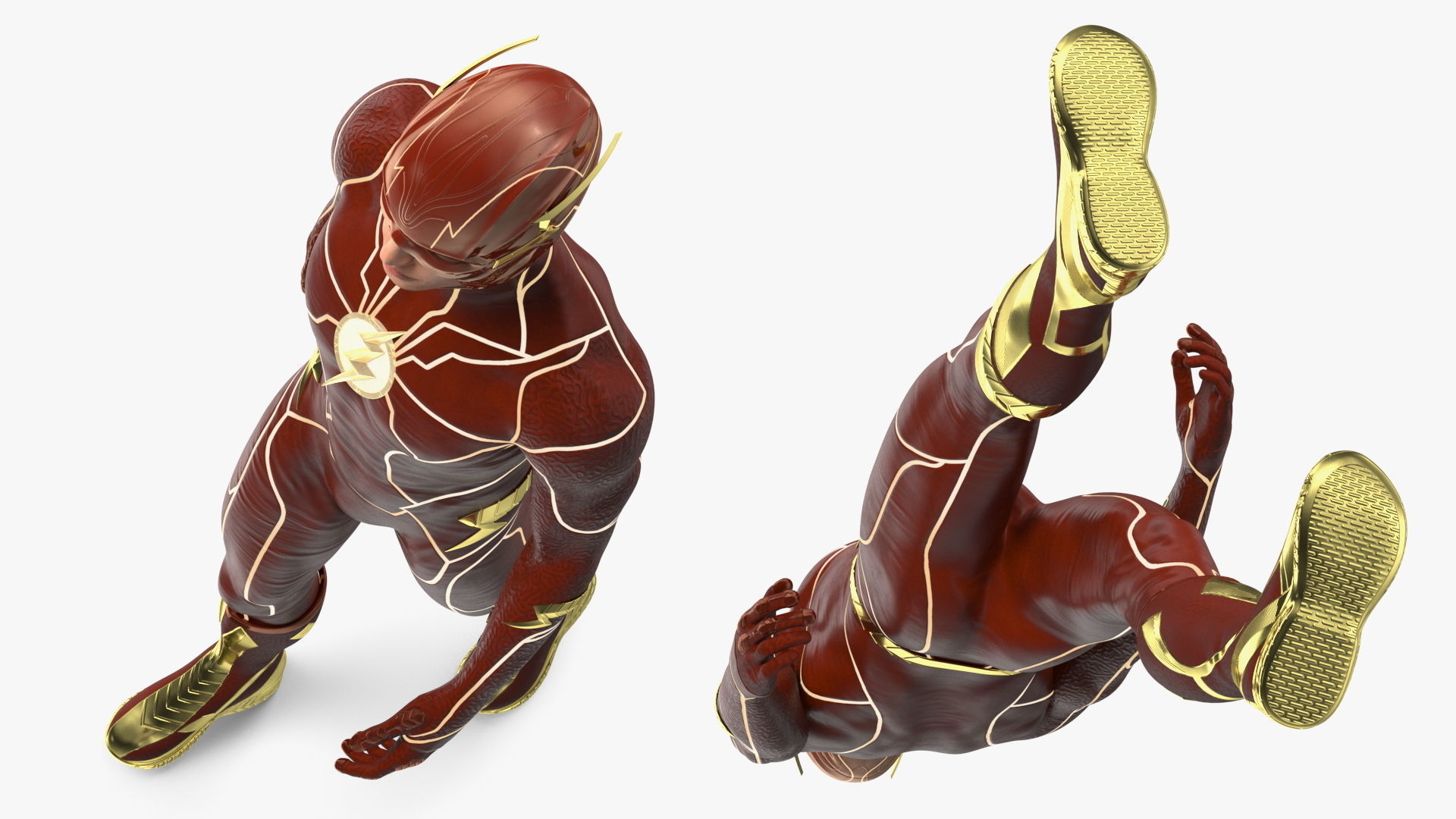 DC Flash Walking Pose 3D model | CGTrader