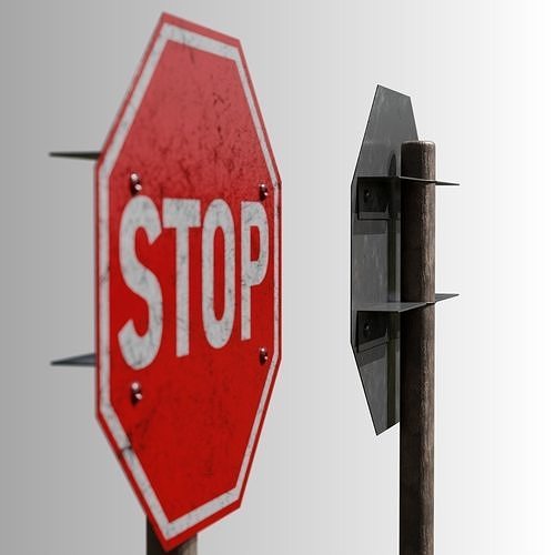 3D model Game Ready Stop-Sign VR / AR / low-poly | CGTrader