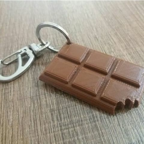 Chocolate Keychain 3D model 3D printable | CGTrader