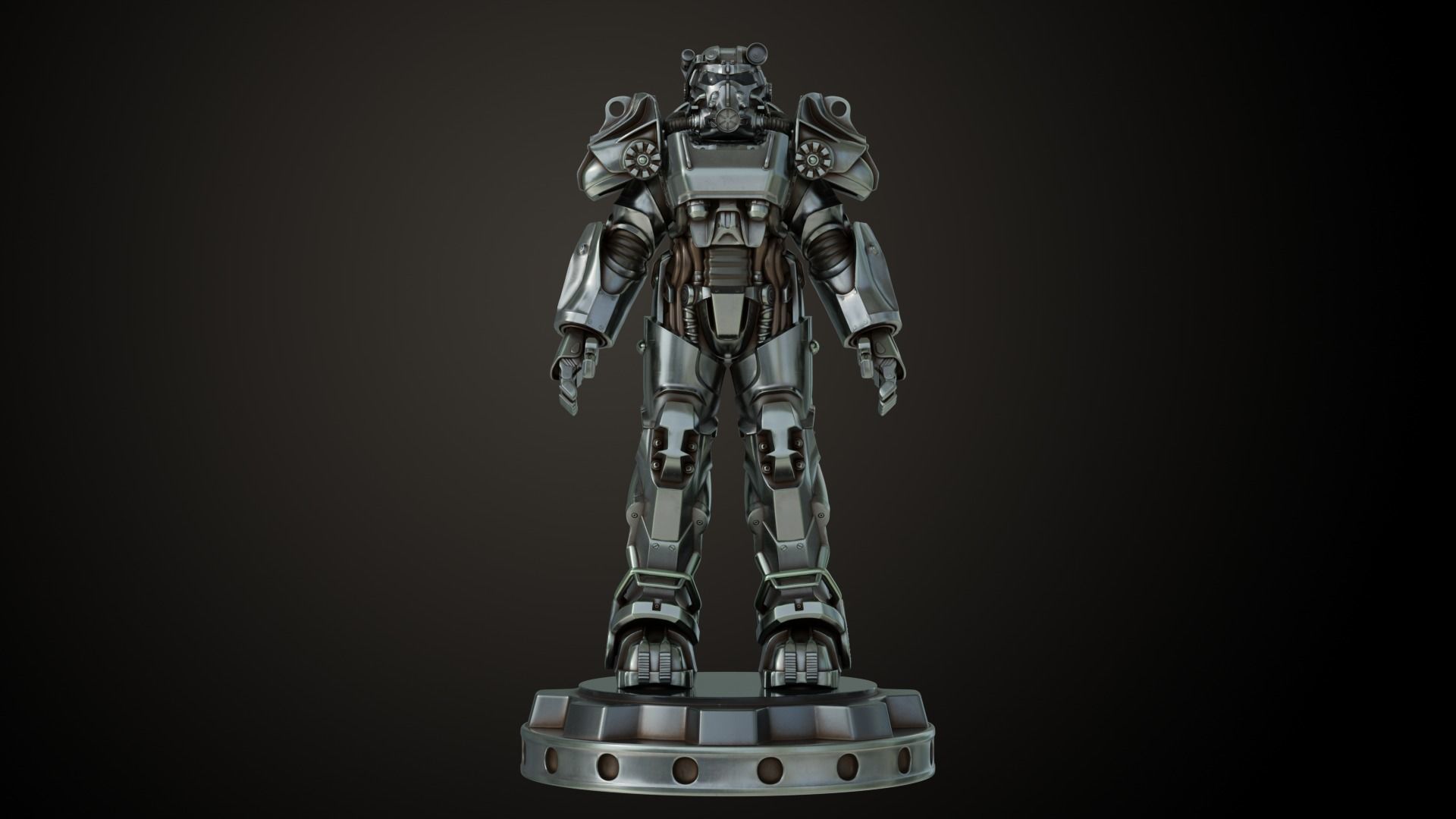 Fallout T60 Power Armour 3D model 3D printable | CGTrader