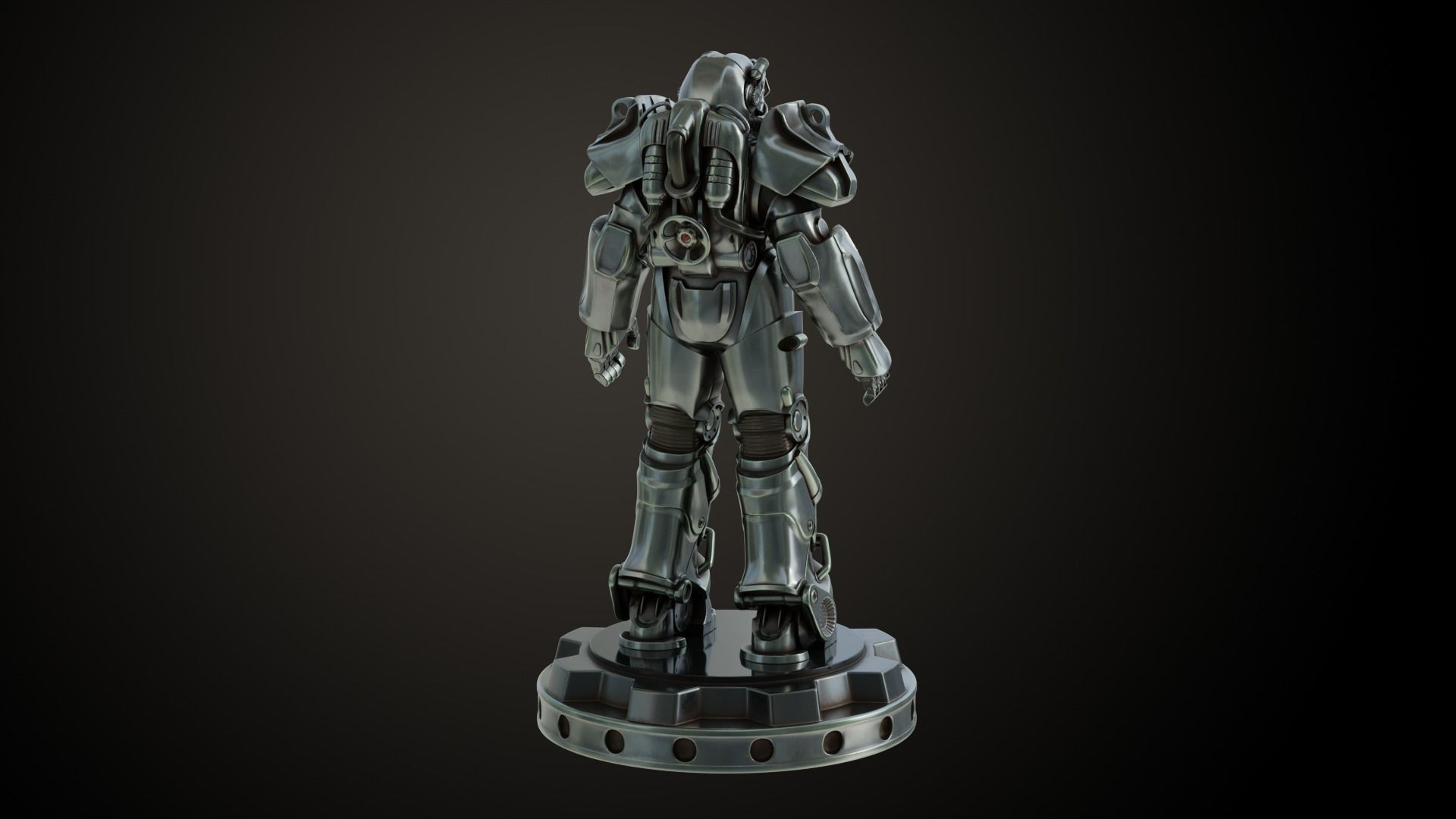 Fallout T60 Power Armour 3D model 3D printable | CGTrader