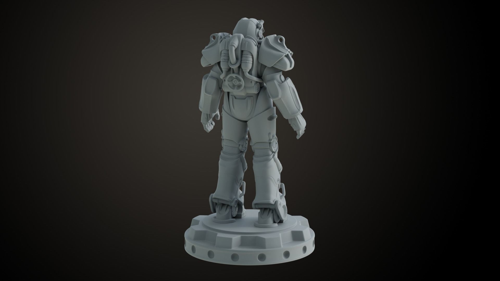 Fallout T60 Power Armour 3D model 3D printable | CGTrader