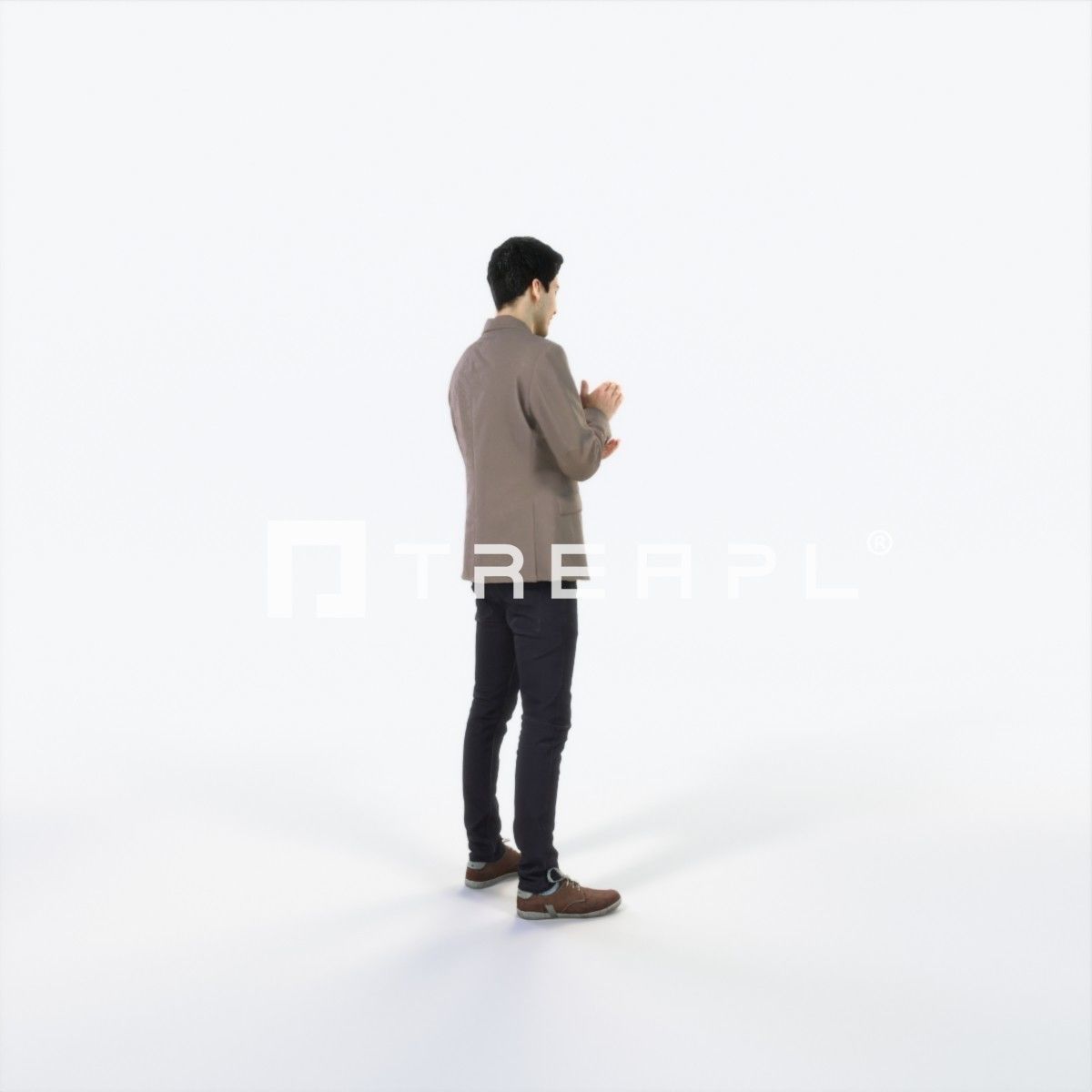 3D model Prime 04K Clapping Casual Man VR / AR / low-poly | CGTrader