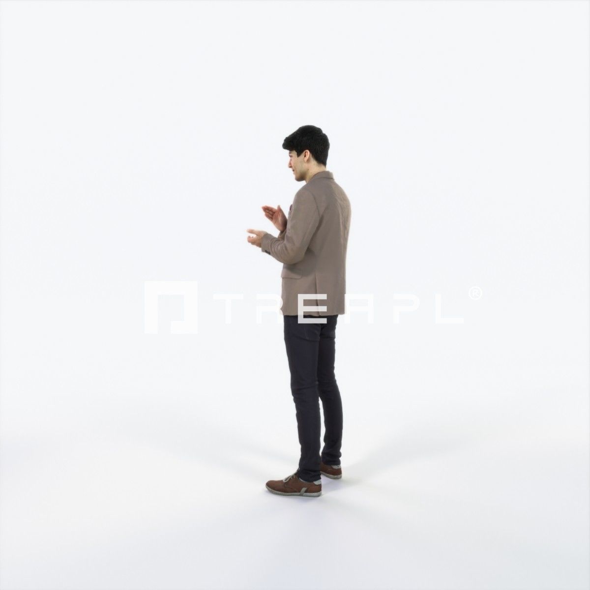 3D model Prime 04K Clapping Casual Man VR / AR / low-poly | CGTrader