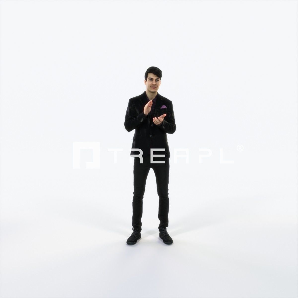 3D model Prime 04B Clapping Casual Man VR / AR / low-poly | CGTrader