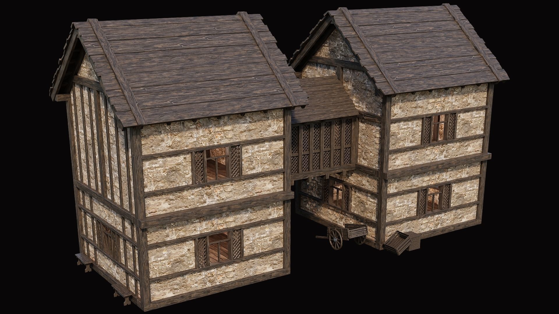 3D model Medieval Village Pack 8 - 4 Assets - 4K Textures Game Ready VR ...