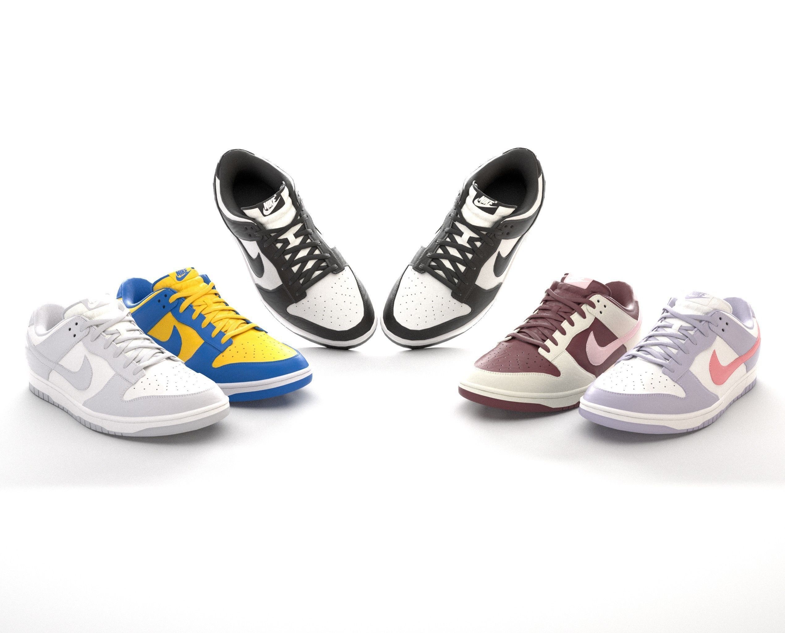 3D model Nike Dunk Low Variety Pack VR / AR / low-poly | CGTrader