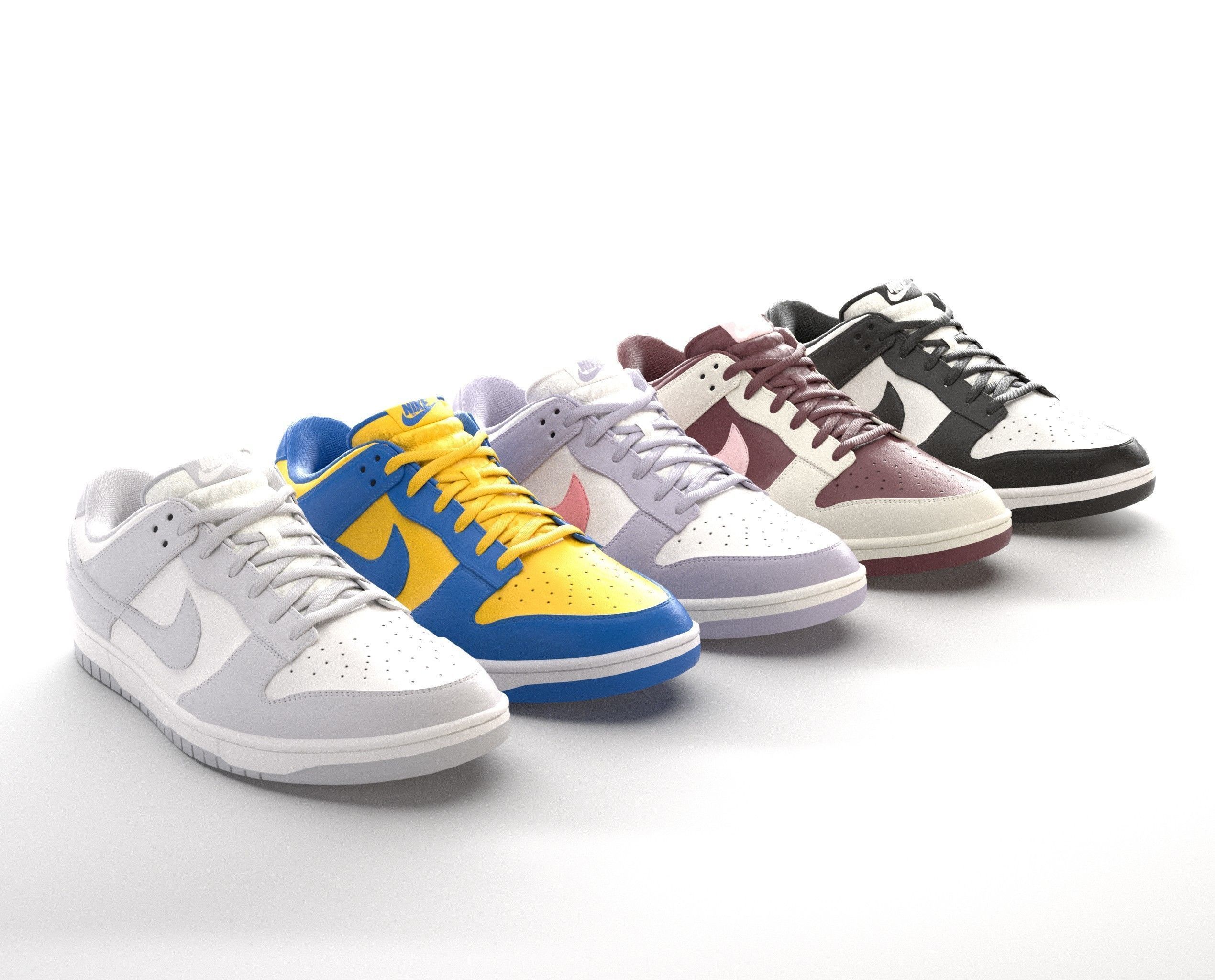 3D model Nike Dunk Low Variety Pack VR / AR / low-poly | CGTrader