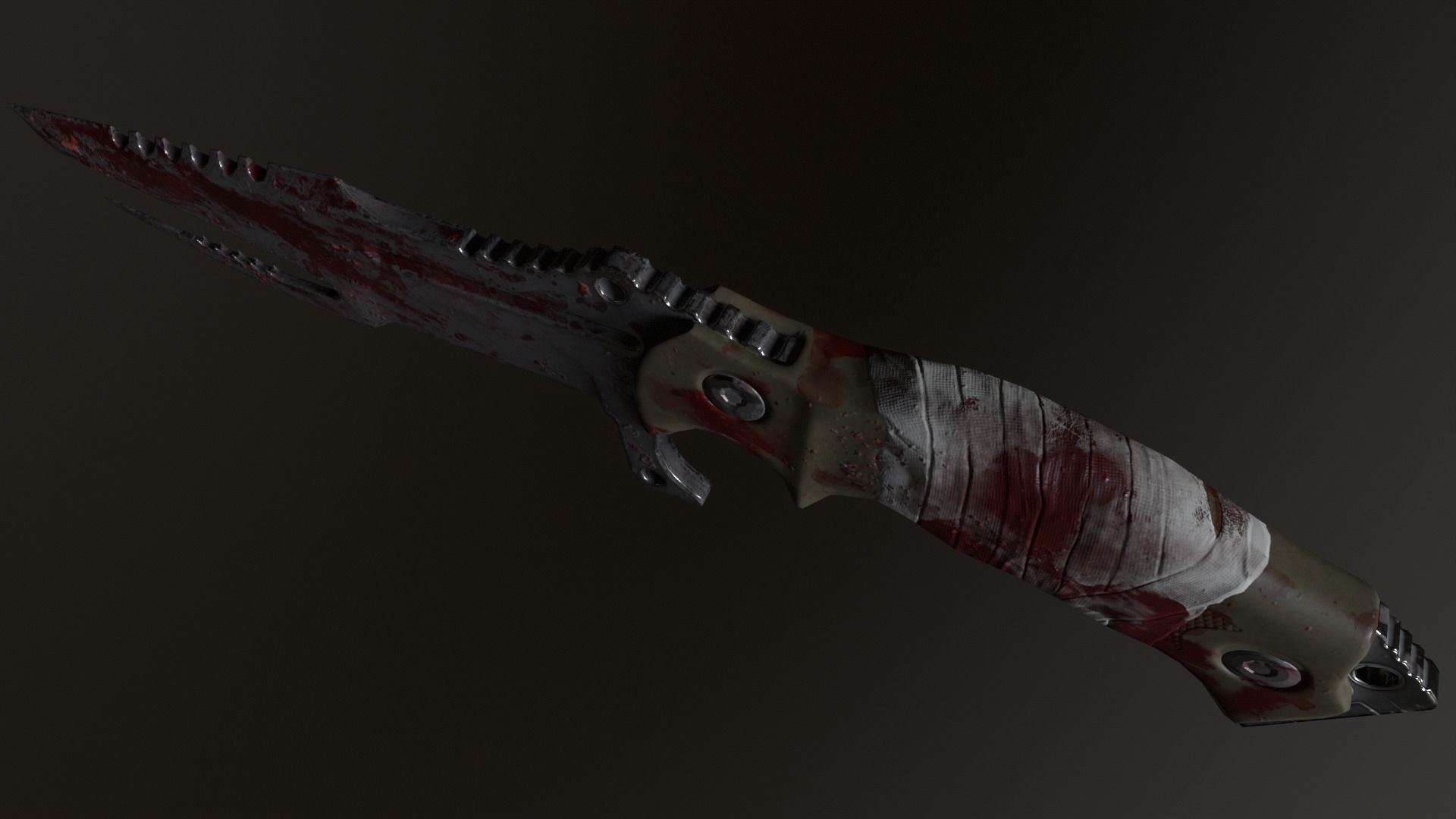 3D model Post Apocalyptic Knife VR / AR / low-poly | CGTrader