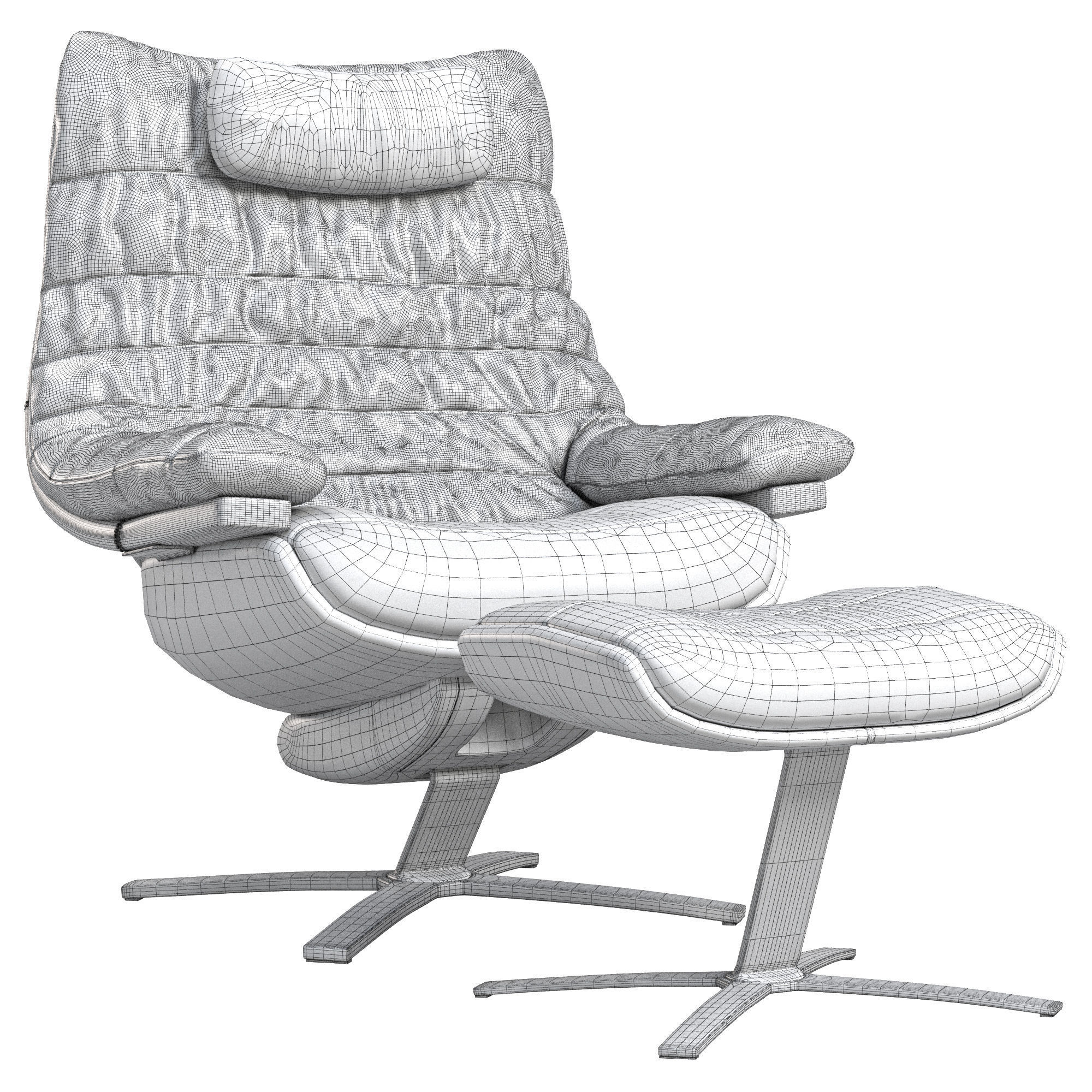 Re vive lounge king ergonomic armchair by Natuzzi 3D model | CGTrader