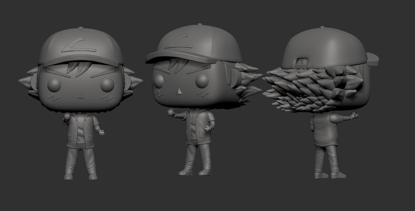 ASH KETCHUM - POKEMON - FUNKO 3D model 3D printable | CGTrader