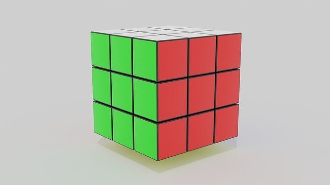 3D model rubik cube 3x3 VR / AR / low-poly | CGTrader