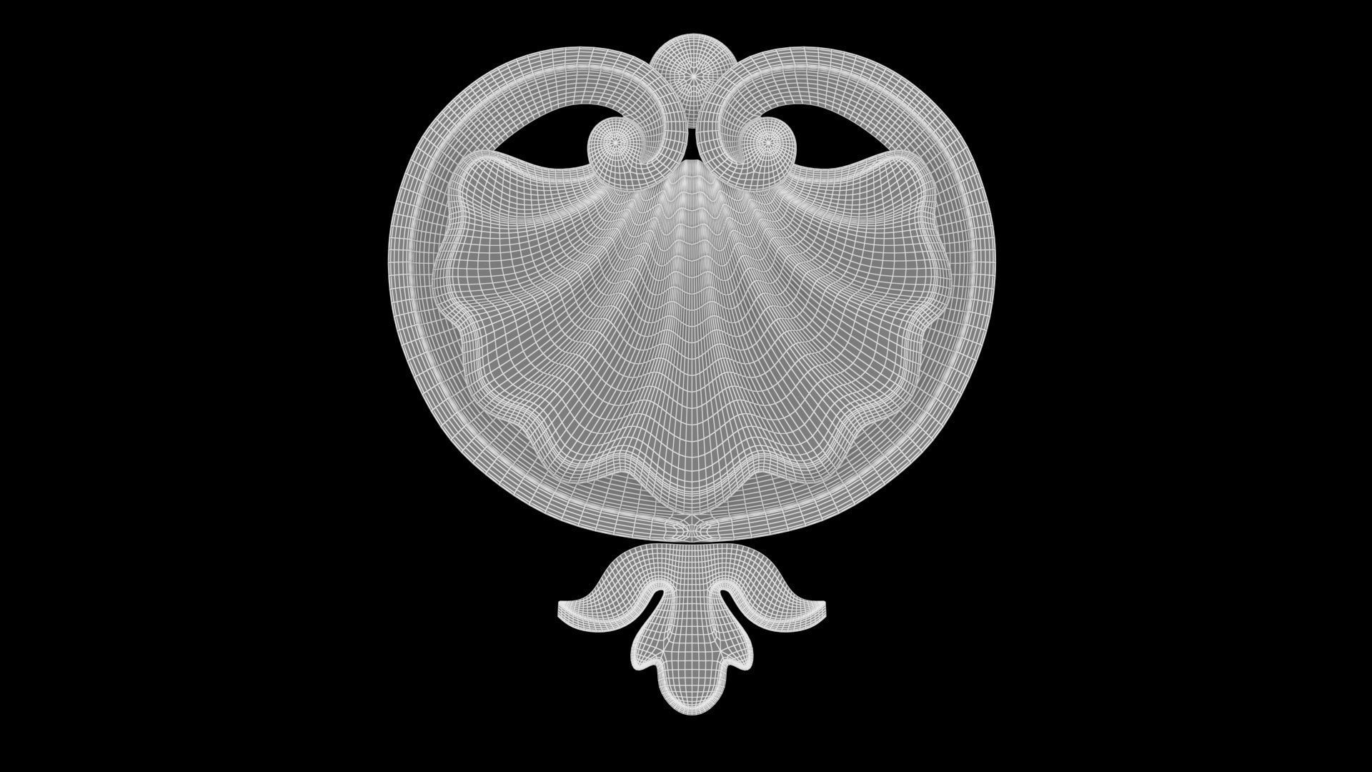 Carving Shell Decor 3D model | CGTrader