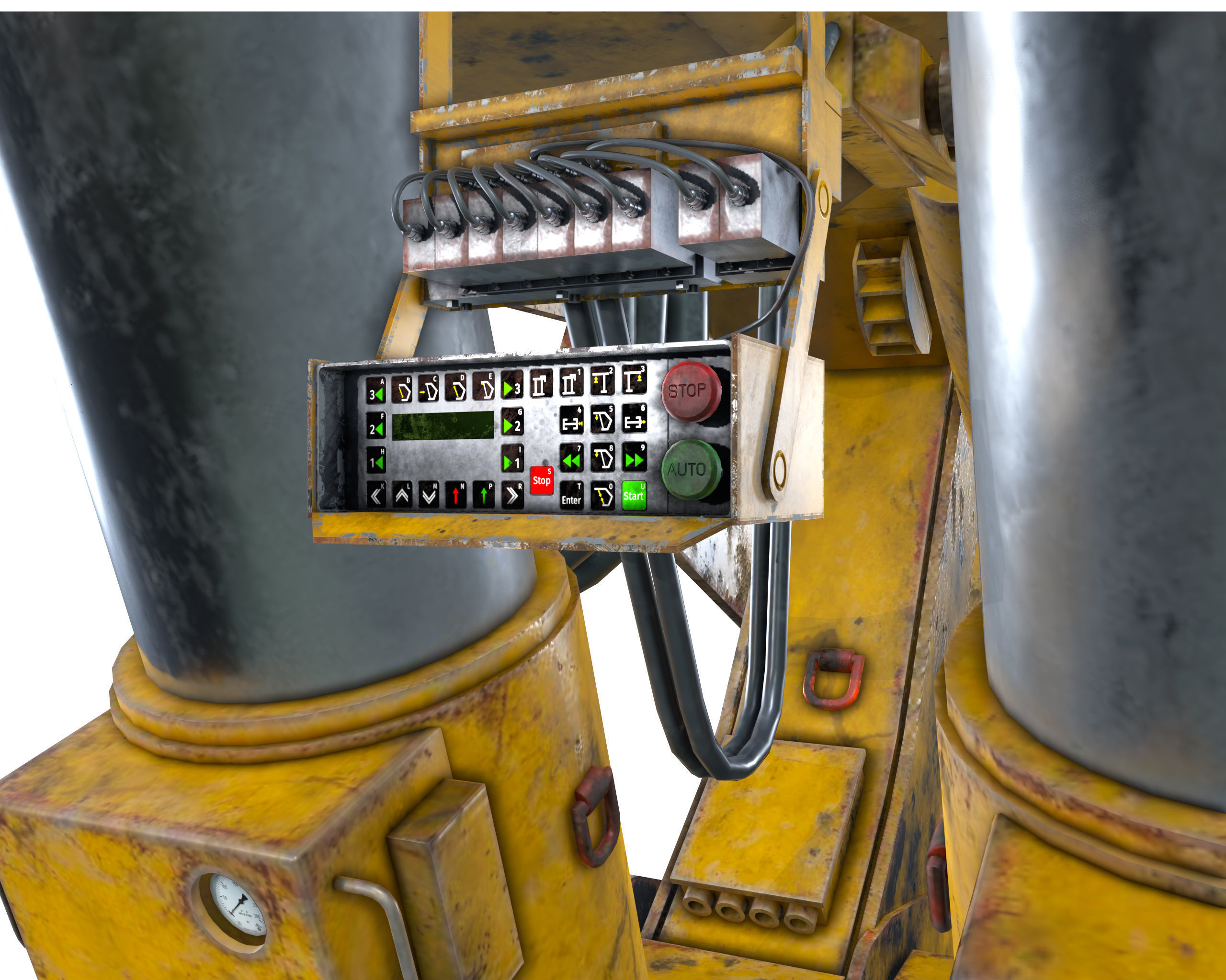 3D model Longwall Mining Roof Support VR / AR / low-poly | CGTrader