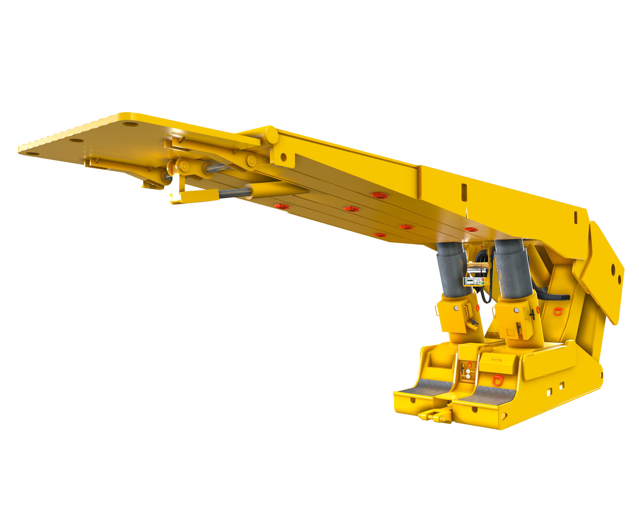 3D model Longwall Mining Roof Support VR / AR / low-poly | CGTrader