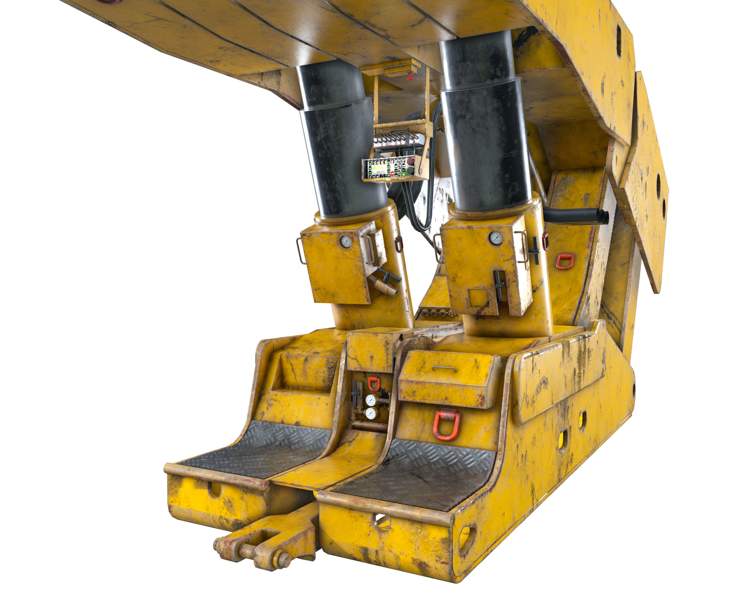 3D model Longwall Mining Roof Support VR / AR / low-poly | CGTrader