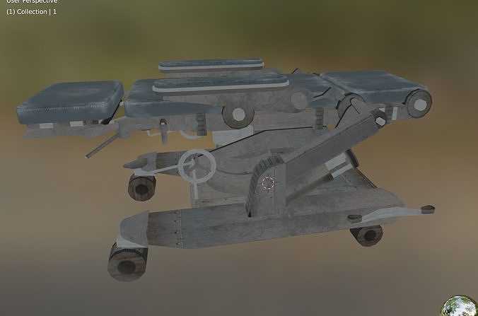 3D model interrogation chair VR / AR / low-poly | CGTrader