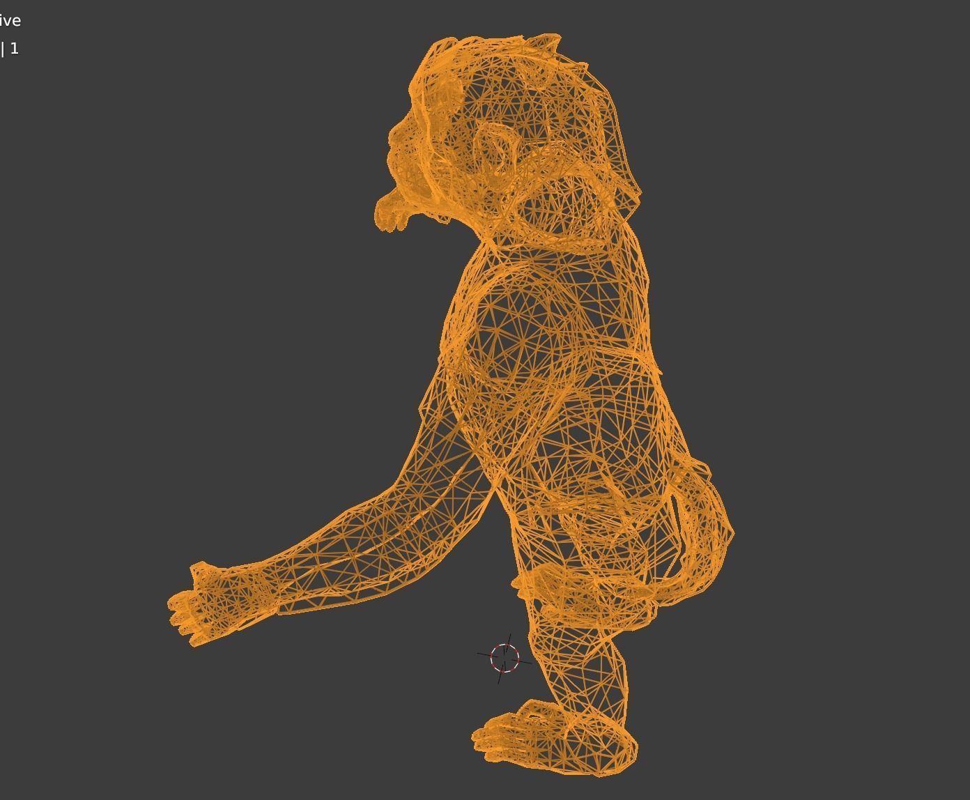 3D model monkey VR / AR / low-poly | CGTrader