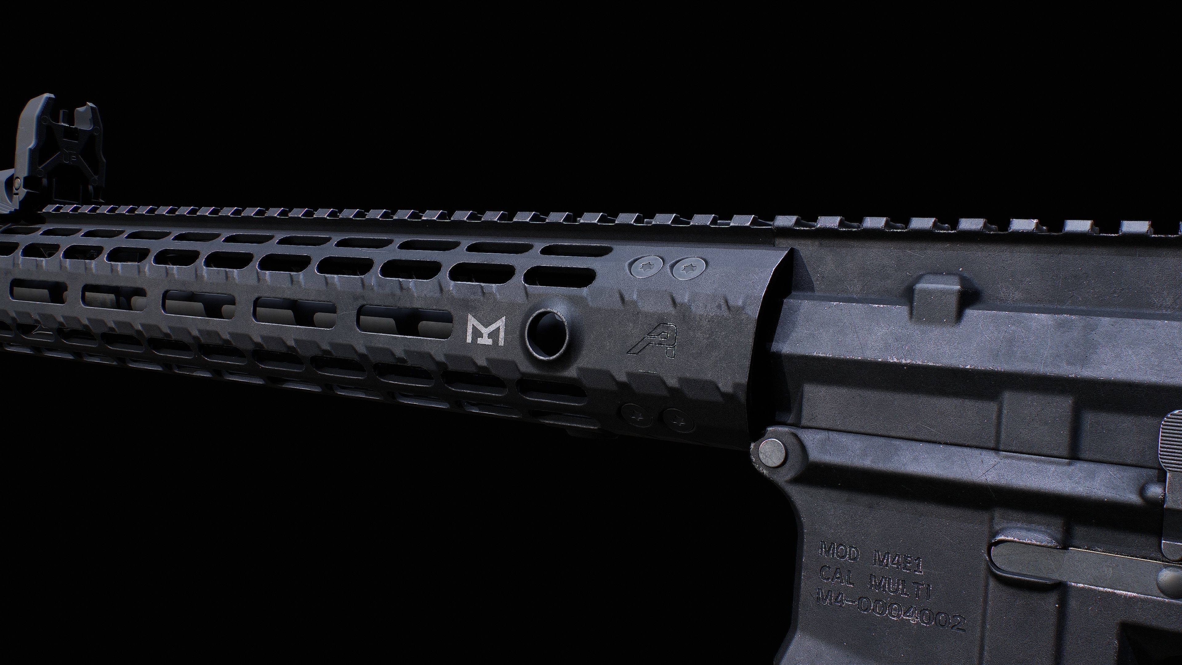 3D model AR 15 AAA Game Asset Without Accessories VR / AR / low-poly ...