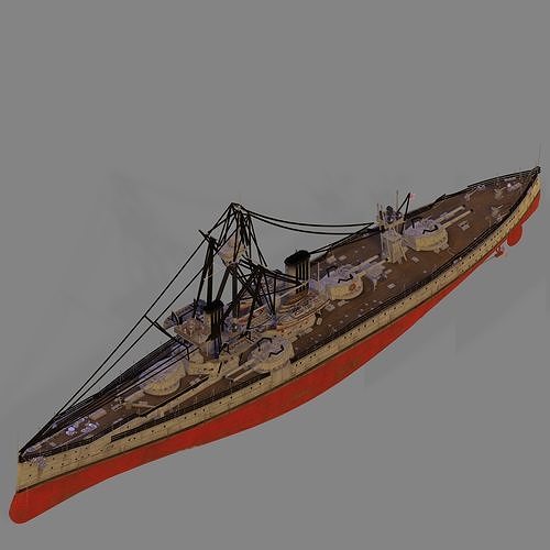 HMS Dreadnought 3D model | CGTrader