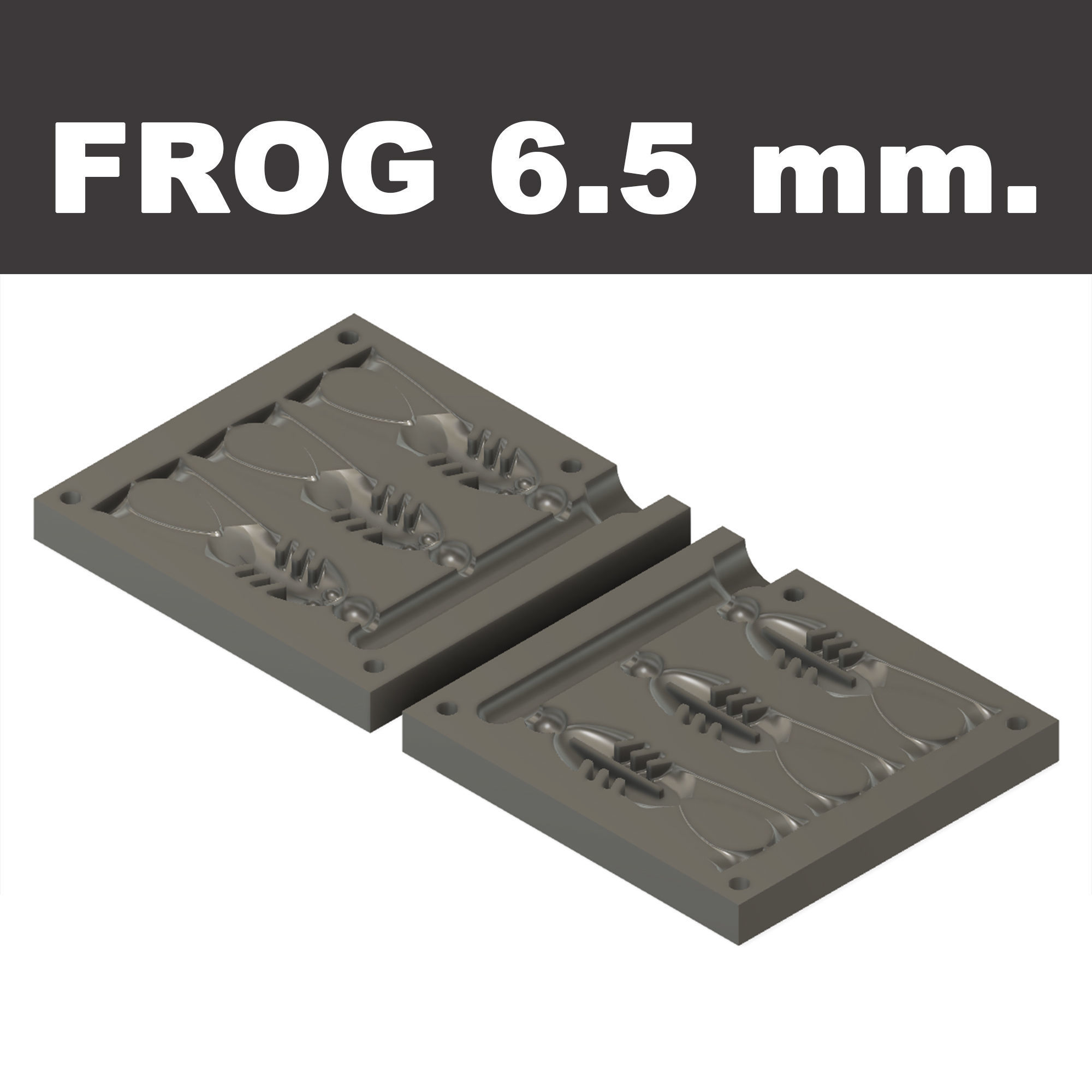 MOLD FROG 65 mm FOR CNC AND 3D PRINT 3D model 3D printable | CGTrader
