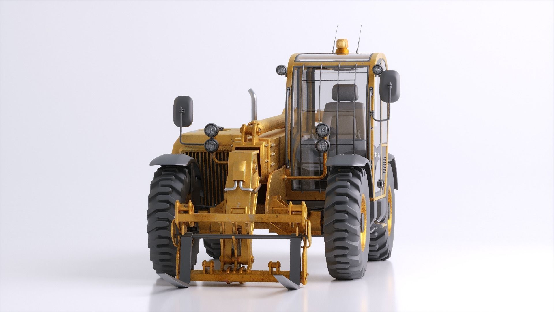 Photorealistic Telehandler 3D Model - Elevate Your Designs 3D model ...