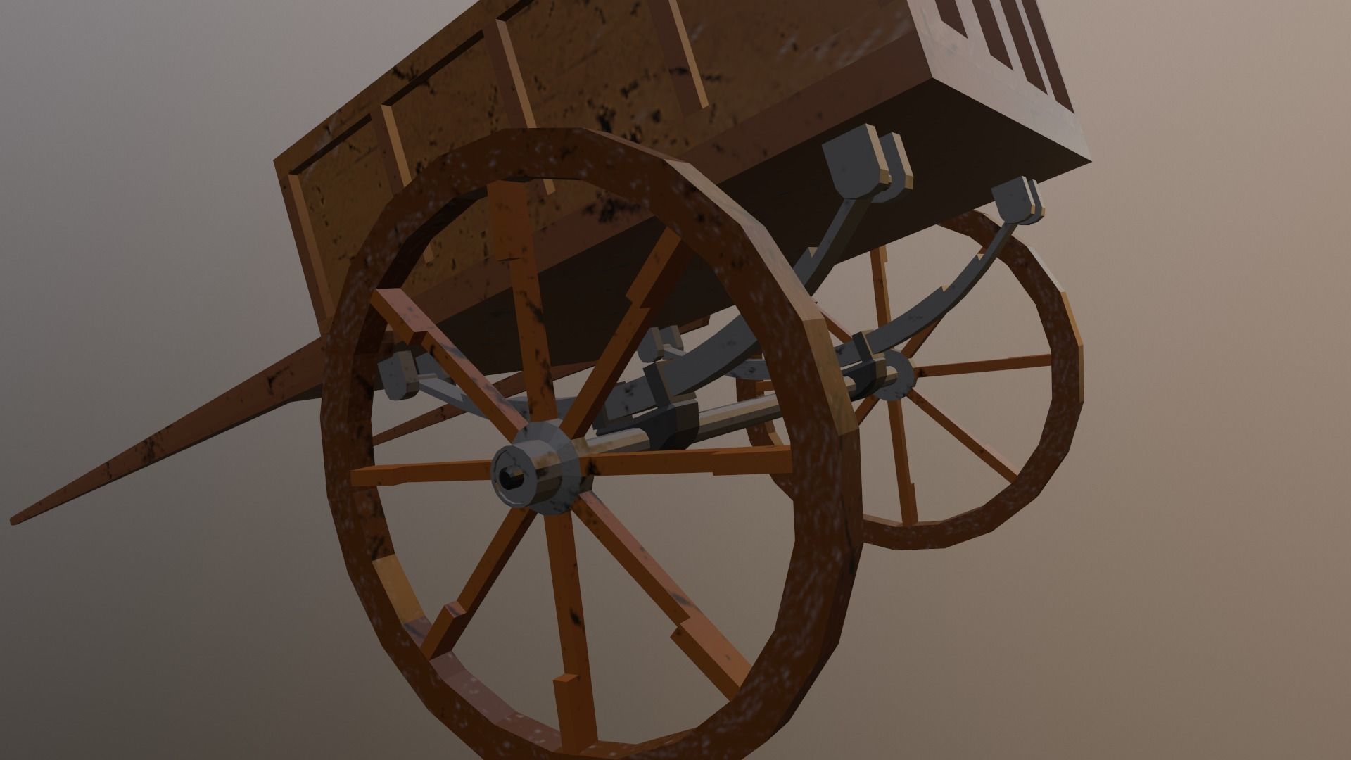 3D model Freight cart VR / AR / low-poly | CGTrader