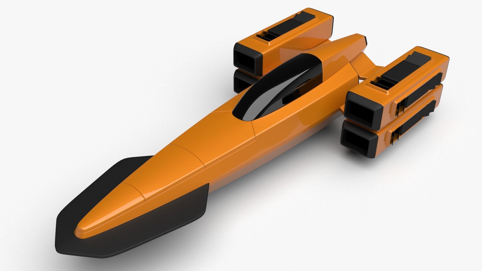 Racing Spaceship Pollux 3D model | CGTrader