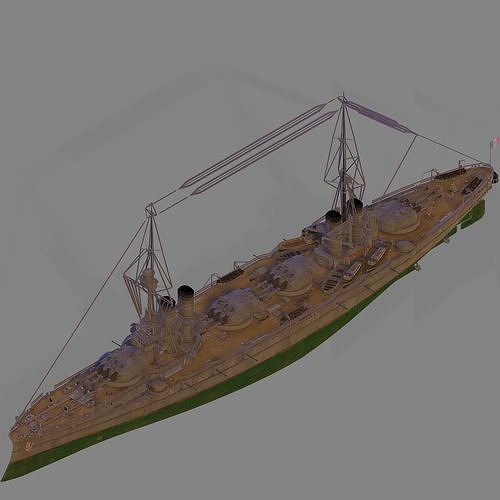 RN Dante Alighieri 3D model | CGTrader