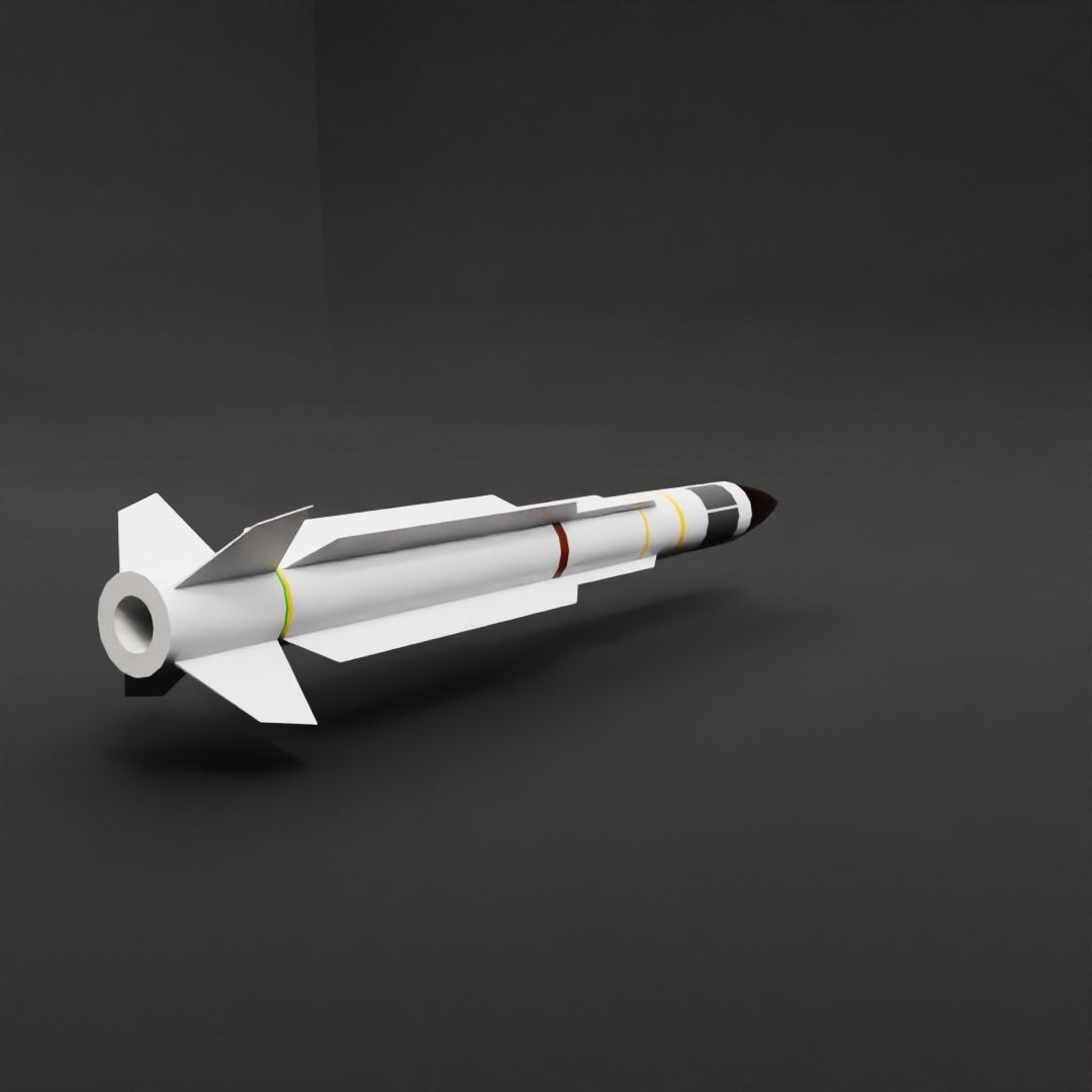3D model Low-Poly AGM-78 Standart ARM Anti-Radiation Missile VR / AR ...