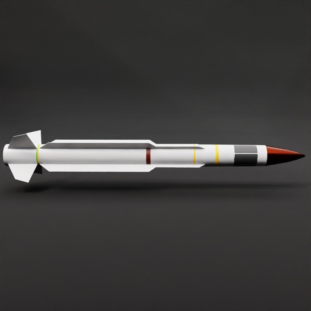 3D model Low-Poly AGM-78 Standart ARM Anti-Radiation Missile VR / AR ...