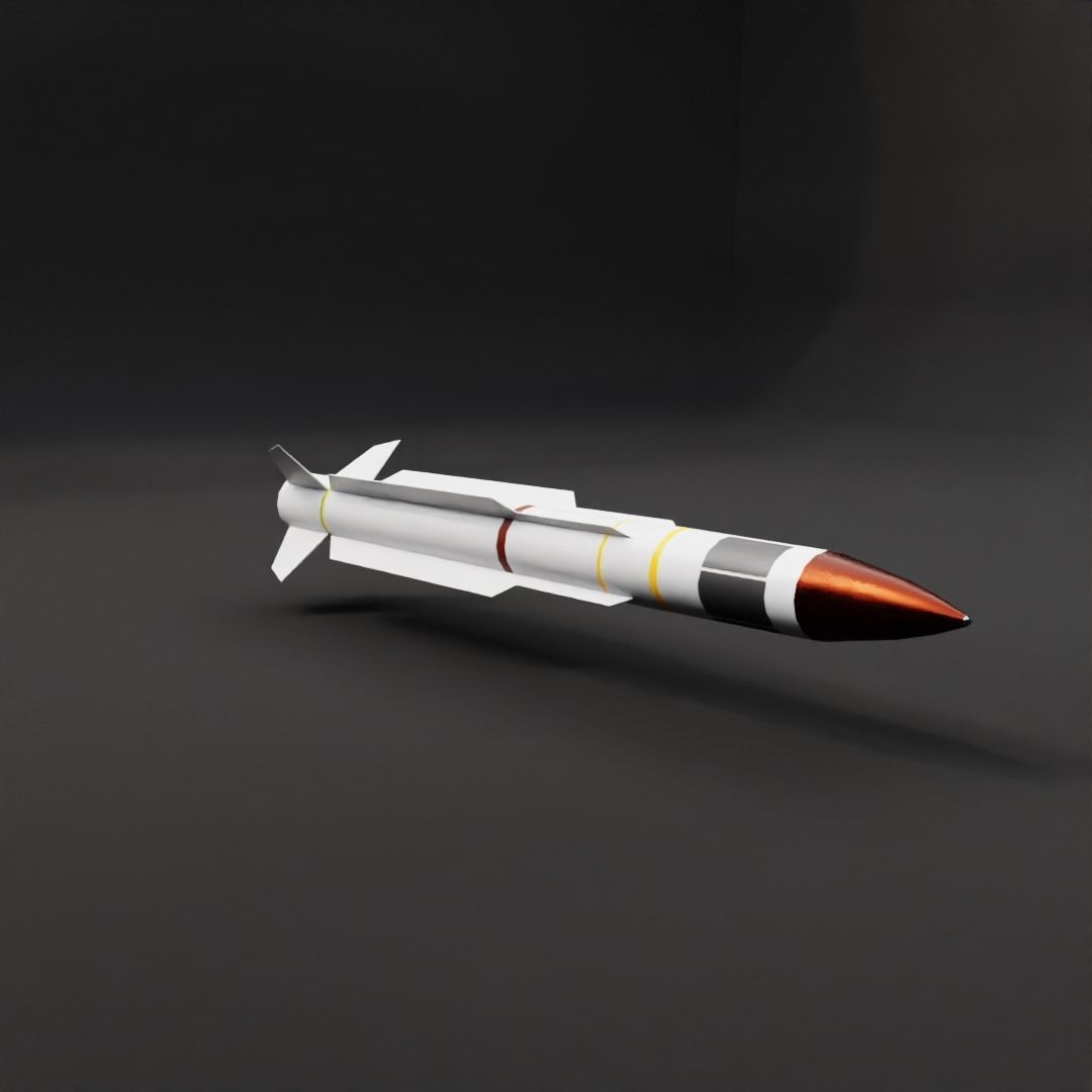3D model Low-Poly AGM-78 Standart ARM Anti-Radiation Missile VR / AR ...