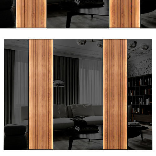 Wall panels 004 3D model | CGTrader